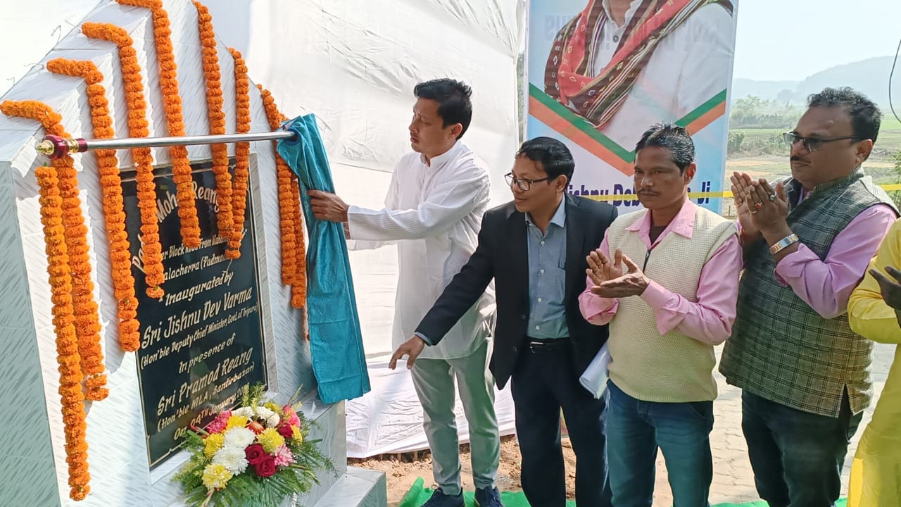 MLA Pramod Reang inaugurates newly constructed road at Santirbazar ...