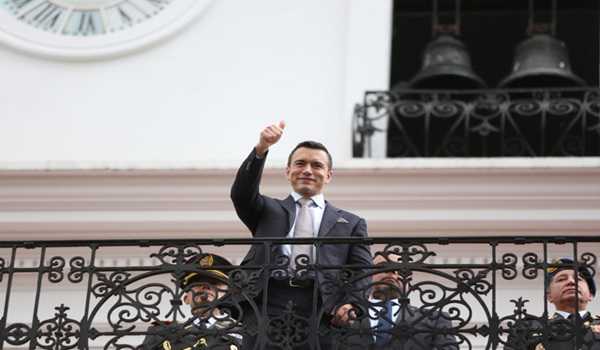 Daniel Noboa sworn in as president of Ecuador - Tripura Chronicle