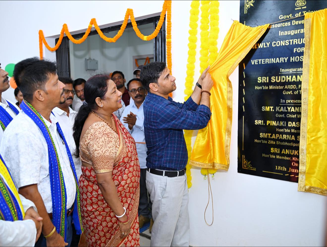 Sudhanshu Das inaugurates Rs 1.18 crore Veterinary Hospital in Khowai ...